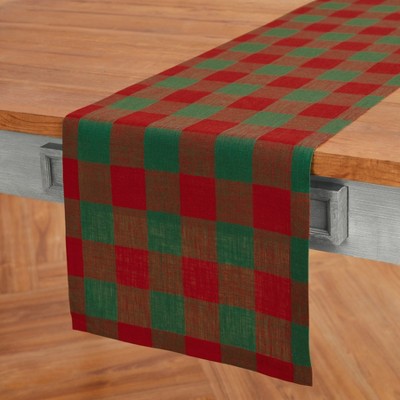 Solino Home Linen Buffalo Check Table Runner Red And Green 14 X 36 ...