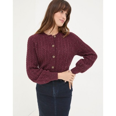 Chloe Cable Cardigan : Chloe Cable Cardigandark Red10 : Target