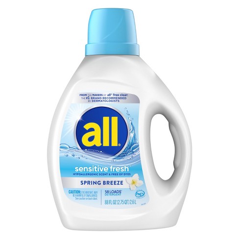 All Free & Clear Sensitive Fresh Laundry Detergent - 88 Fl Oz : Target