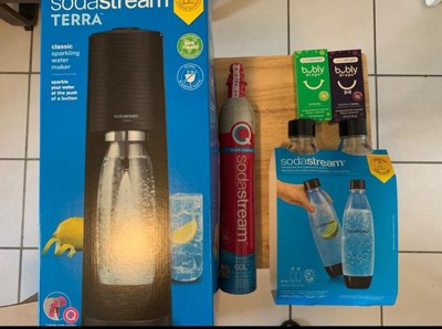 Sodastream Terra Sparkling Water Maker With Co2 And Carbonating Bottle ...