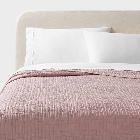 King Tencel® Quilt Blush - Threshold™: Oeko-tex Certified, Cooling ...
