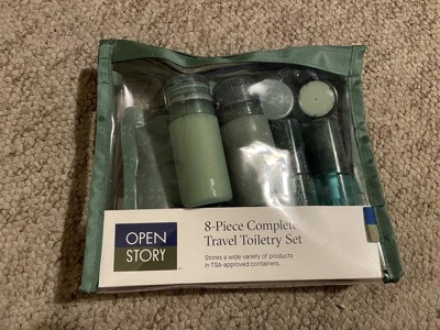 8pc Complete Travel Toiletry Set Dark Ivy - Open Story™ : Target