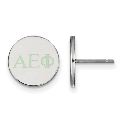 Black Bow Jewelry Sterling Silver Alpha Epsilon Phi Greek Life Stud ...