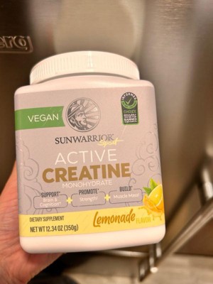 Sunwarrior Active Creatine Powder, Lemonade Flavor, 350gm : Target