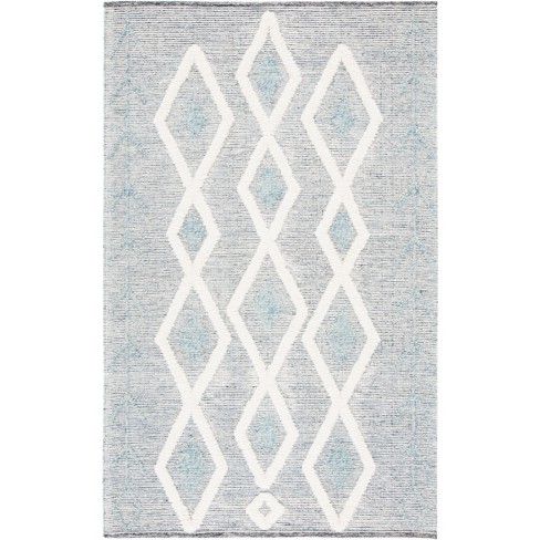 Vermont Vrm601 Hand Loomed Area Rug - Blue/ivory - 6'x6' - Safavieh ...