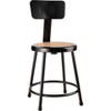 2pk 18" Heavy Duty Steel Barstool With Backrest Black - Hampden ...