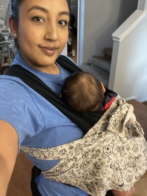 Moby Petunia Picklebottom X Moby Wrap Easy-wrap Baby Carrier - Black ...