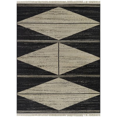 Rugs America Emanuel 6235a Tan Geometric Contemporary Tan Area Rug, 5 ...