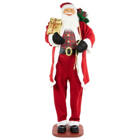 Northlight 72" Country Santa Claus Standing Christmas Figure : Target