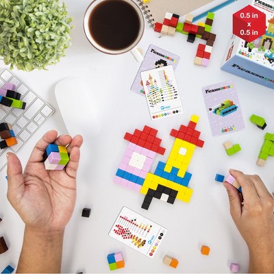 Picasso-tiles 200 Pc Large Construction Brick Building Blocks Set, Stem ...