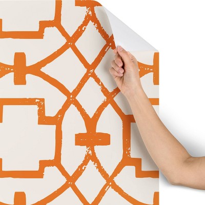 Caroline Okun Umbria Wallpaper Burnt Orange - Denny Designs : Target