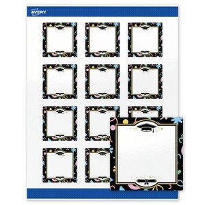 Avery® Glossy 2" x 2" Labels, Gold & Confetti Grad, 240ct : Target