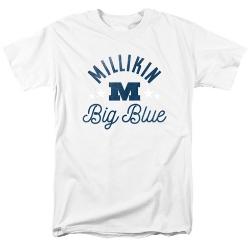 Millikin University Official Big Blue Adult T-shirt, White, Small : Target