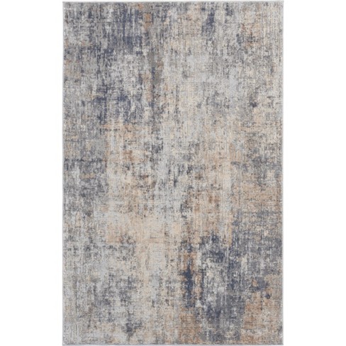 Nourison Rustic Textures Abstract Indoor Area Rug Grey/beige 3'11" X 5 ...