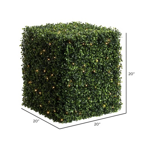 Vickerman Artificial Boxwood Cube Hedge : Target