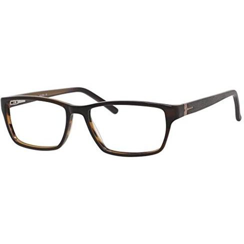 Esquire Designer Blue Light Rectangle Frame Eyeglasses Eq1501 In Brown ...