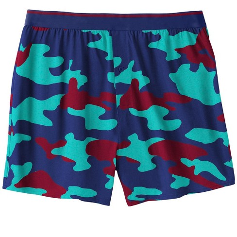 Kingsize Men's Big & Tall Patterned Boxers - Big - Xl, Rich Burgundy ...