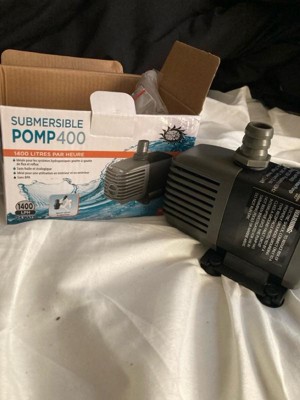 Hydrofarm Aapw400 Active Aqua 400 Gph Submersible Aquarium Water Pump ...