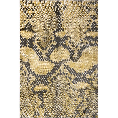 Nuloom Alexandrine Modern Snake Print Area Rug 8x10, Beige : Target