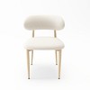 4 Pack Modern Farmhouse Dining Chairs, Breathable Fabric with Foot Pegs ...