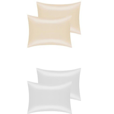 Unique Bargains Breathable Satin Solid Envelope Closure Pillowcase ...