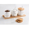 Classic Touch White Porcelain Canister Set With Gold Design -11.25"l ...