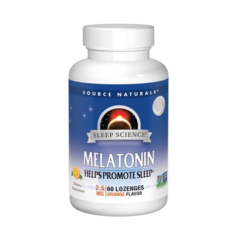 Melatonin 2.5mg Sublingual-orange By Source Naturals, Inc. - 60 Lozenge ...
