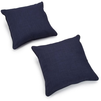 Seaside Smooth Indigo Indoor Outdoor Pillow 24x24 : Target