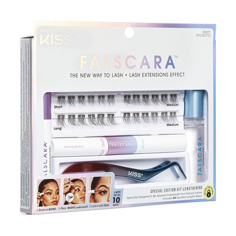 Kiss Products Falscara Diy Lash Extension Kit - False Eyelashes - 28ct ...