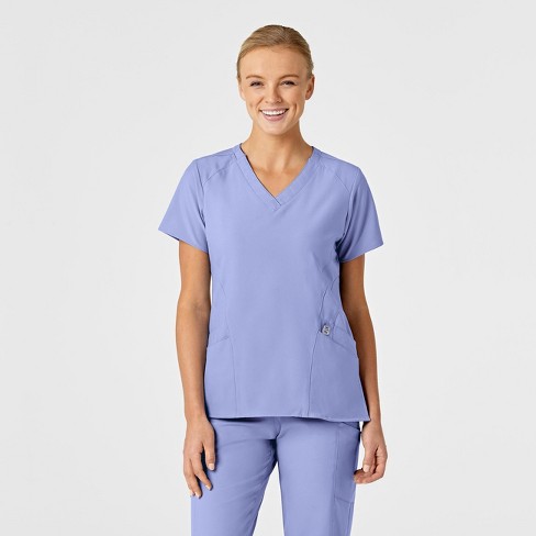 Wink Women's Stylized V-neck Scrub Top : Target