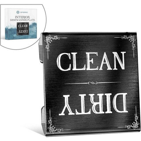 Dishwasher Sign Clean Dirty Signs Stainless Steel Interior Indicator ...