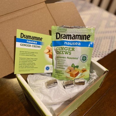 Dramamine Morning Sickness & Motion Sickness Relief Soft Chews - Ginger ...