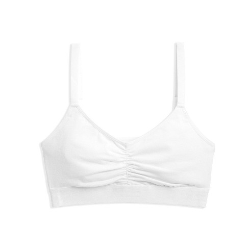 Tomboyx V-neck Bralette, Cotton Adjustable Straps X= White 4x Large ...