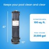 Swimline Hydrotools 100 Square Foot Sure Flo Cartridge Pool Water Pump ...