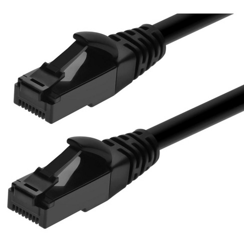 Monoprice Cat6a Flexible Tpe Patch Cable - 5 Feet - Black | Utp, 24awg ...