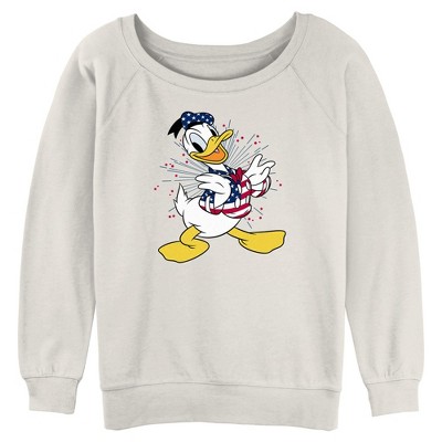 Mickey & Friends Juniors Womens July 4th Patriotic Donald Duck ...