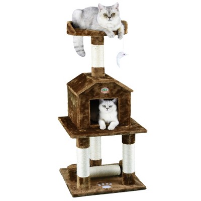 Go Pet Club 45" Classic Cat Tree Condo With Sisal Covered Posts F04 ...