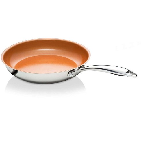 Gotham Steel 11" Stainless Steel Nonstick Fry Pan With Stay Cool Handle ...