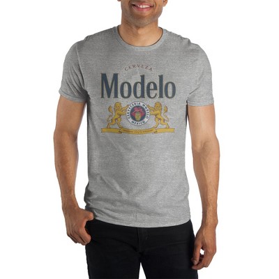 Modelo Beer Logo Men's Gray T-Shirt Tee Shirt : Target