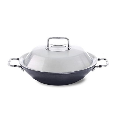 Fissler Adamant Nonstick Wok Pan With Stainless Steel Lid, For All ...