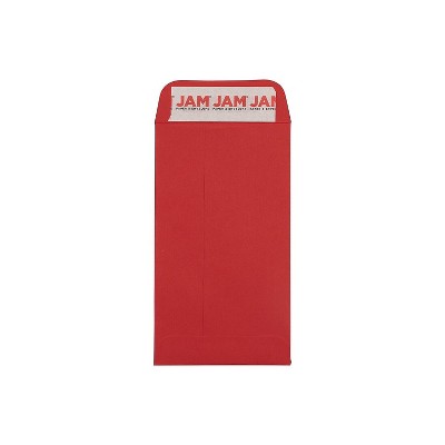 Jam Paper Self Seal #5 1/2 Coin Business Envelopes 3 1/8" X 5 1/2" Red ...