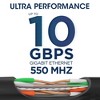 Cmple - Cat6 CMR Riser Ethernet Cable 1000ft 23AWG Bare Copper UTP ...