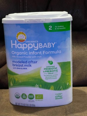 Happy Baby Organic Infant Formula Powder - Stage 2 - 22.9oz : Target