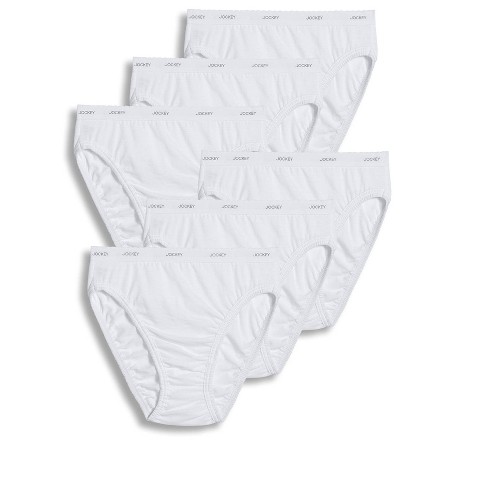 Jockey Women's Classic French Cut - 6 Pack 6 White : Target