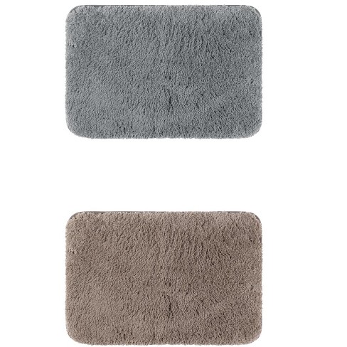 Unique Bargains Solid Soft Plush Furry Bath Mats For Bathroom Floor And ...