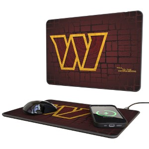 Washington Commanders Brick Wall 15-Watt Wireless Charger and Mouse Pad ...
