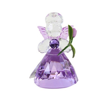 Crystal Expressions 3.5 Inch Tulip Angel Figurine Easter Spring Flower ...