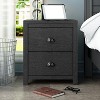 Cinzia Black 18.1 In. 2-drawer Nightstand : Target