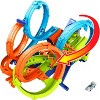 Hot Wheels Action 4-loop Crash Out Track Set With Motorized Booster And ...