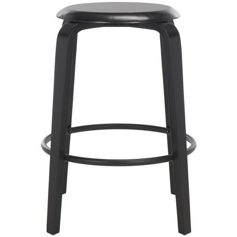 Luella Counter Stool (set Of 2) - Black/black - Safavieh : Target